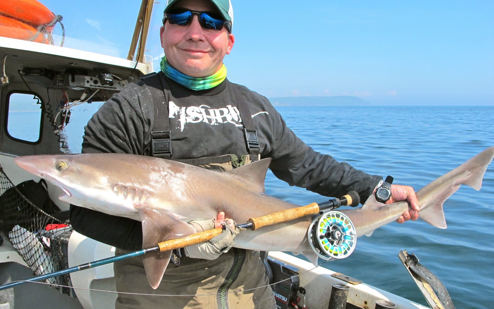 Saltwater fly fishing for pollack in Scotland